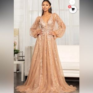 GLS Collective | Dresses | Gls By Gloria Luxury Dress Rose Gold ...
